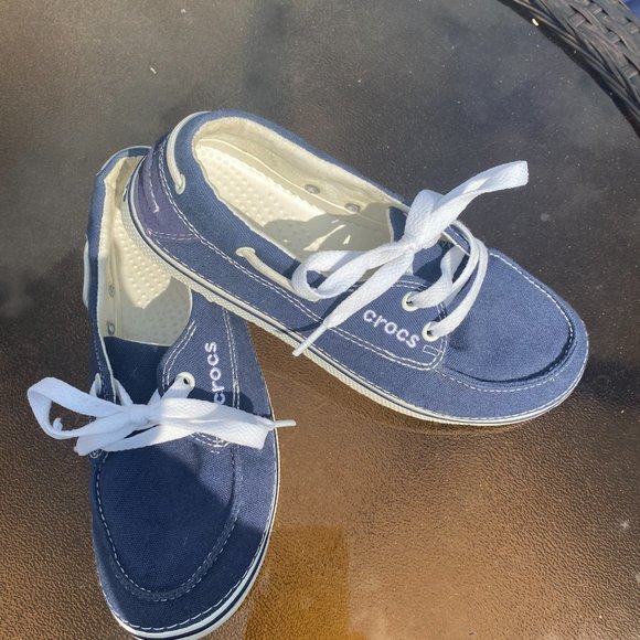 CROCS | Shoes | Crocs Lace Up Boat Shoe | Poshmark